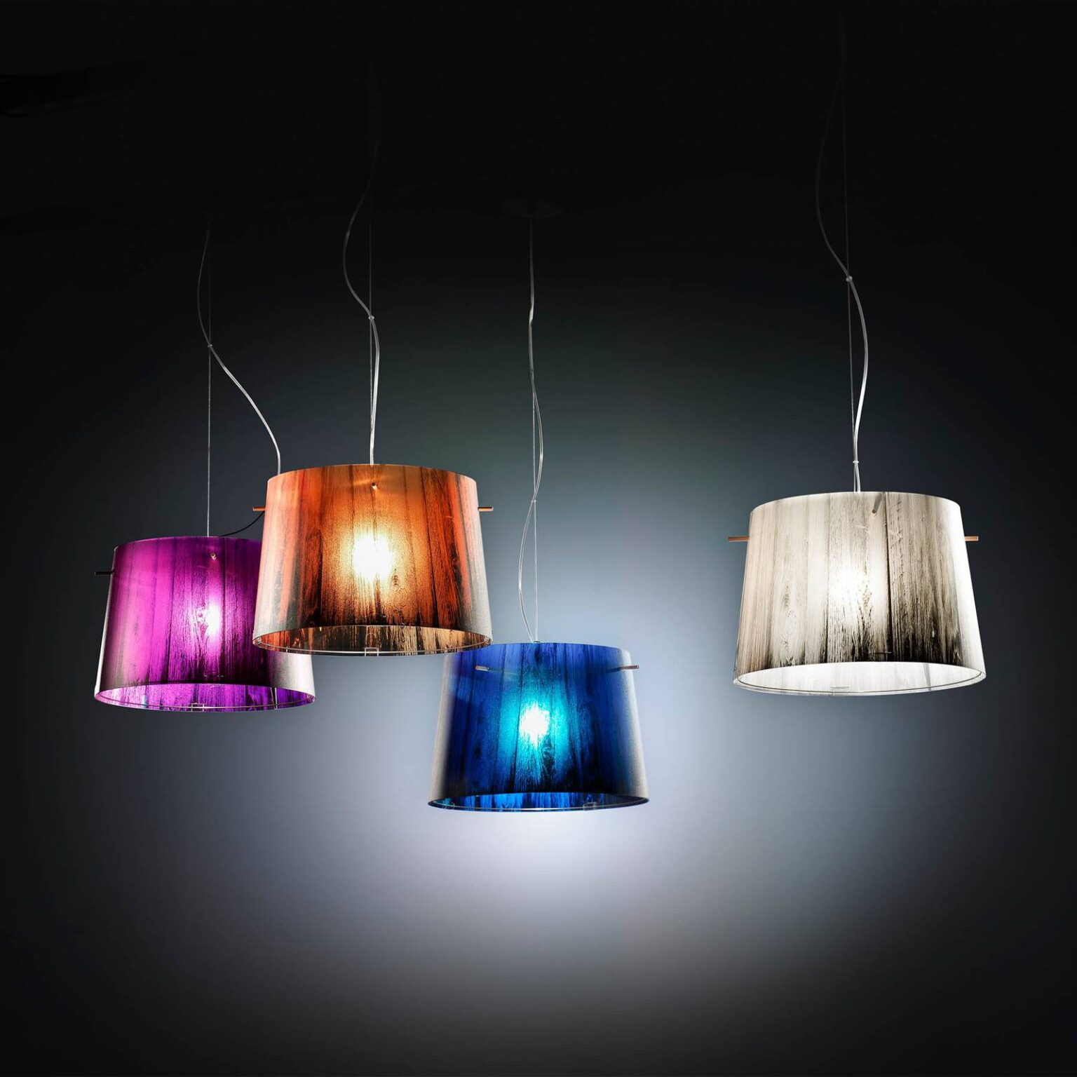 Slamp Woody - Farbverlauf-Hängeleuchte, purple - Jetzt mit 9% Rabatt ...